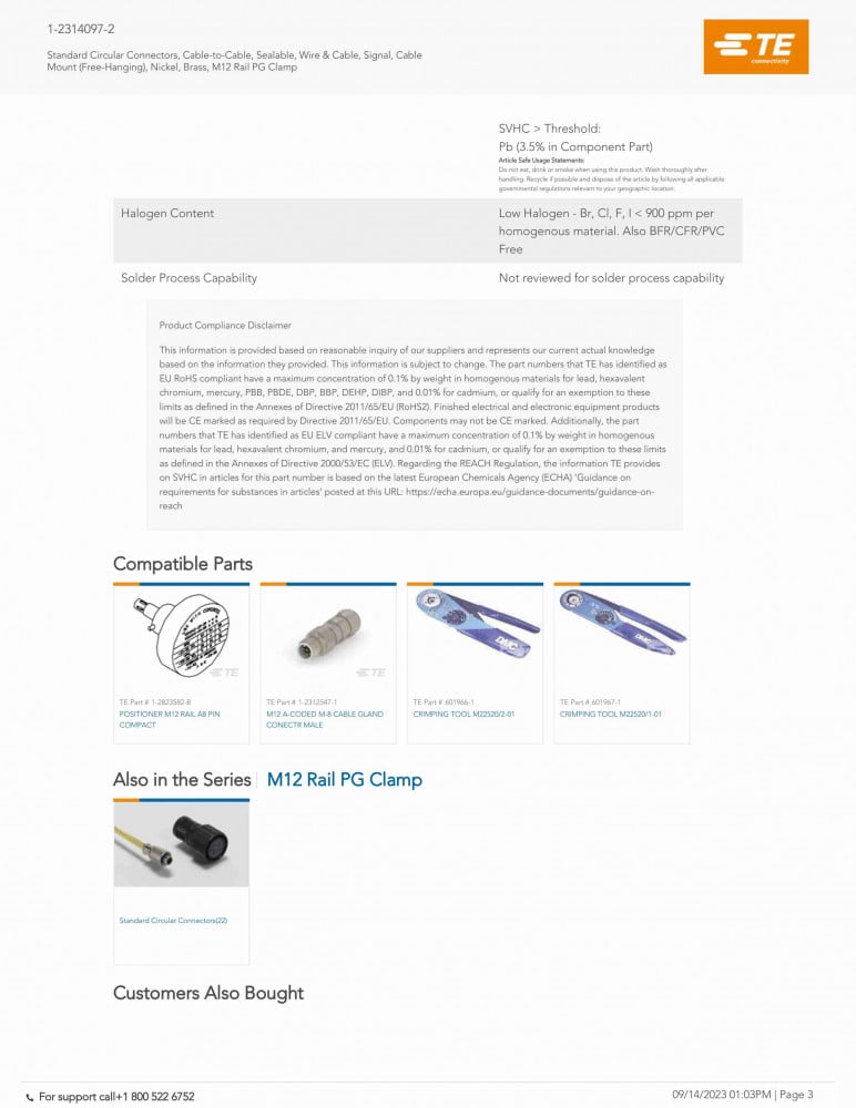 TE Connectivity 1-2314097-2 document page 3