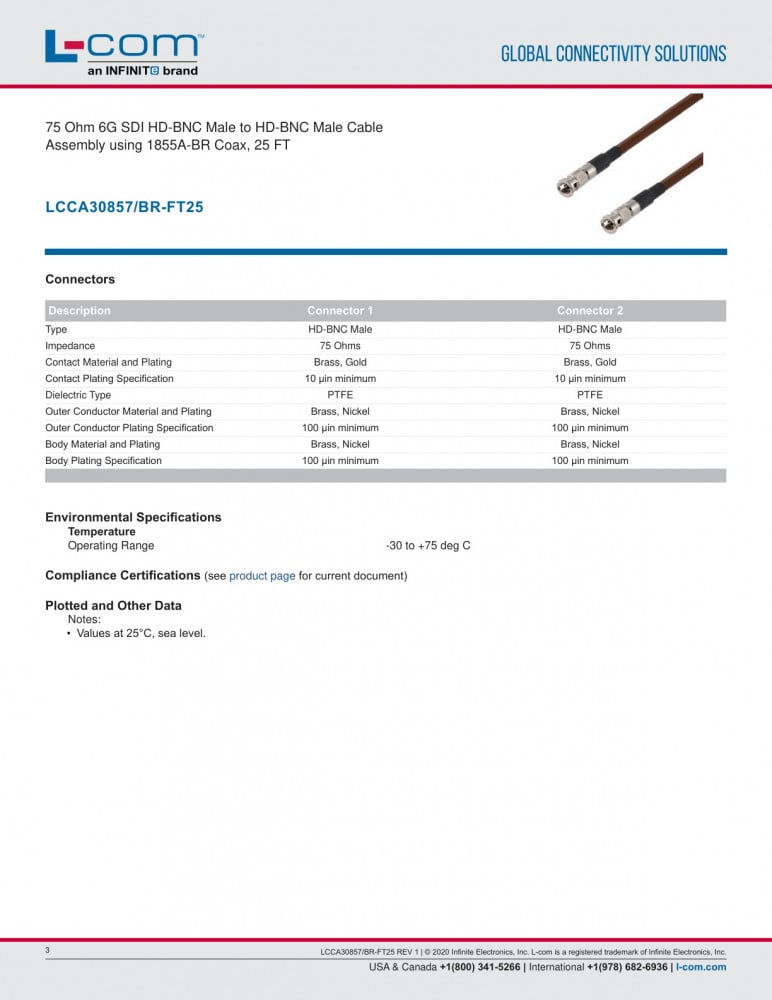 L-com LCCA30857/BR-FT25 technical document page 3