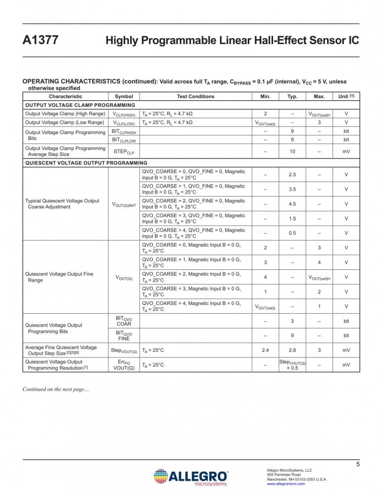 A1377 datasheet page 5
