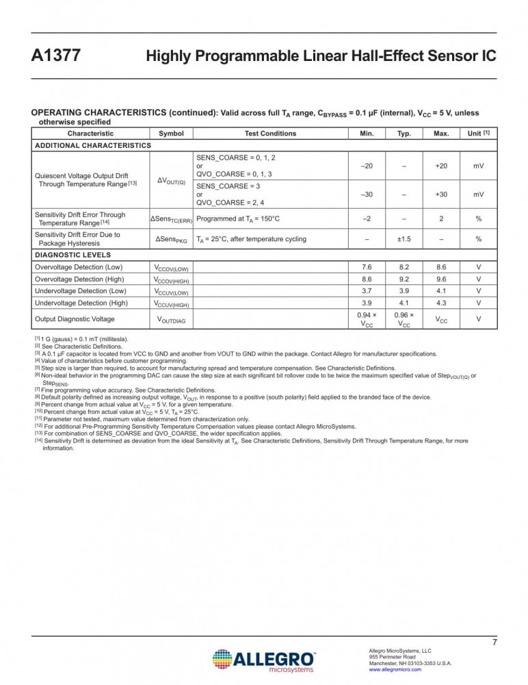 A1377 datasheet page 7