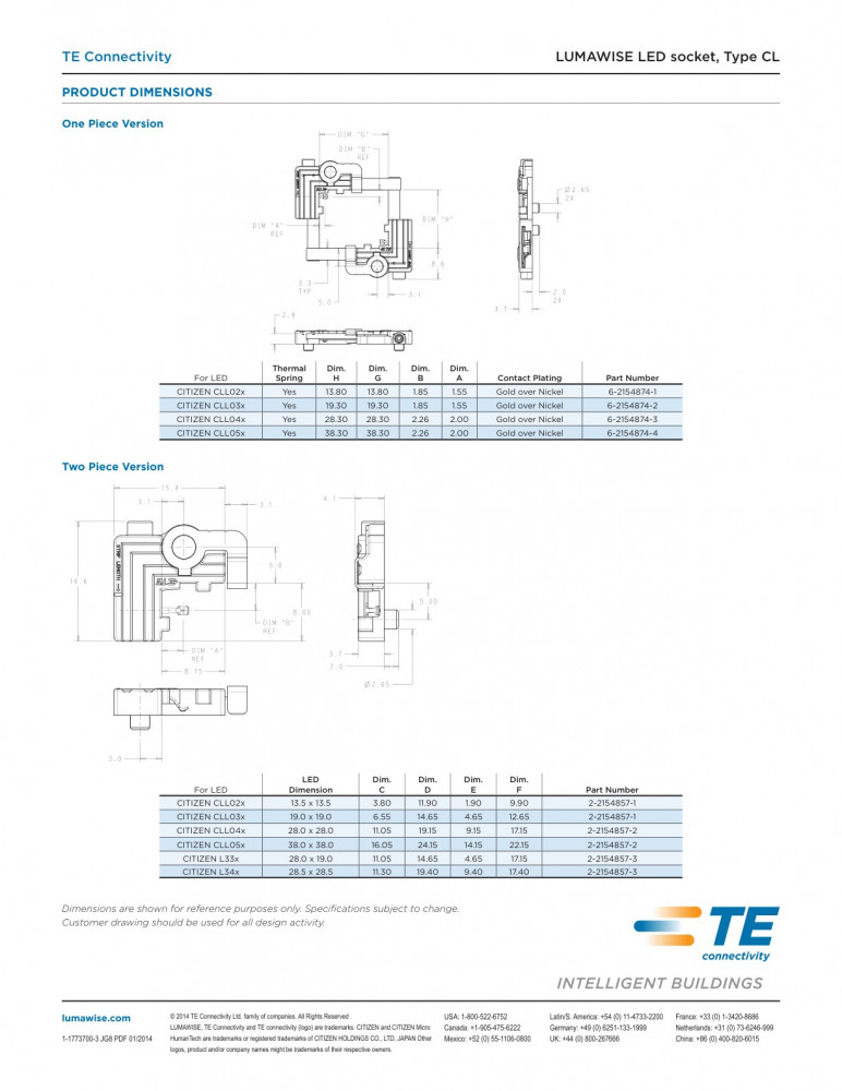 TE Connectivity 6-2154874-3 technical document page 2