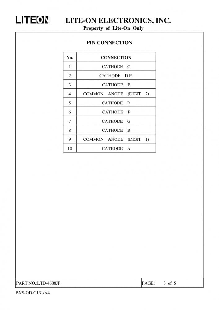 LTD-4608JF datasheet page 4
