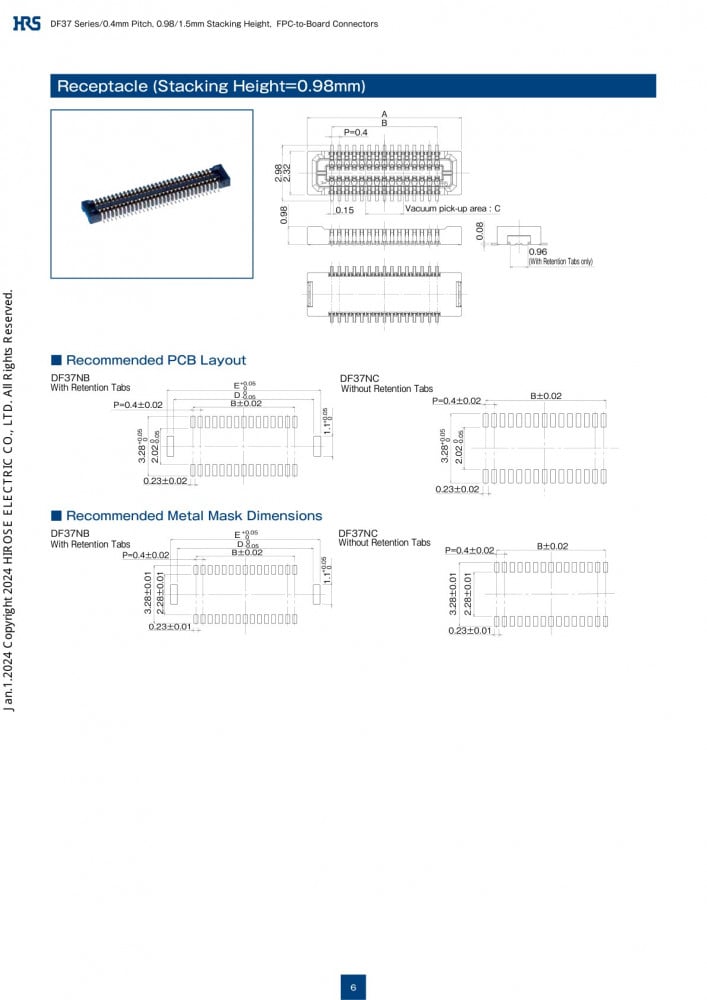 HRS DF37 Series document page 6