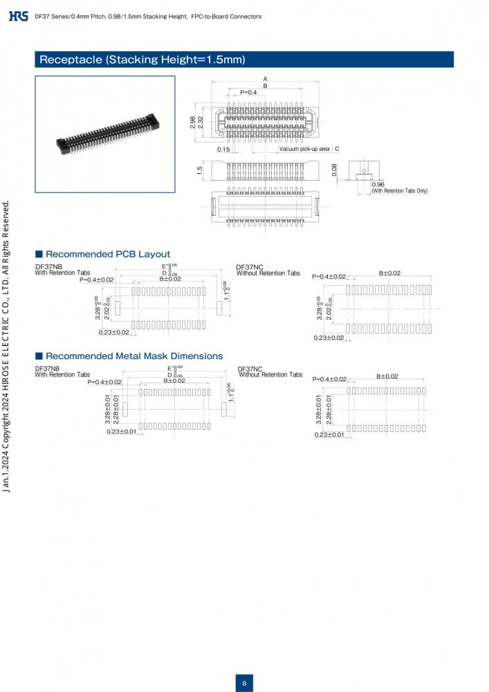 HRS DF37 Series document page 8