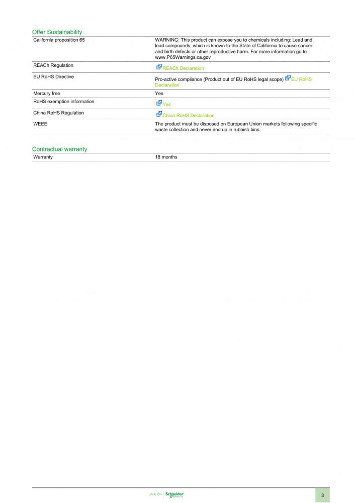 XB6AE3B1B technical document page 3