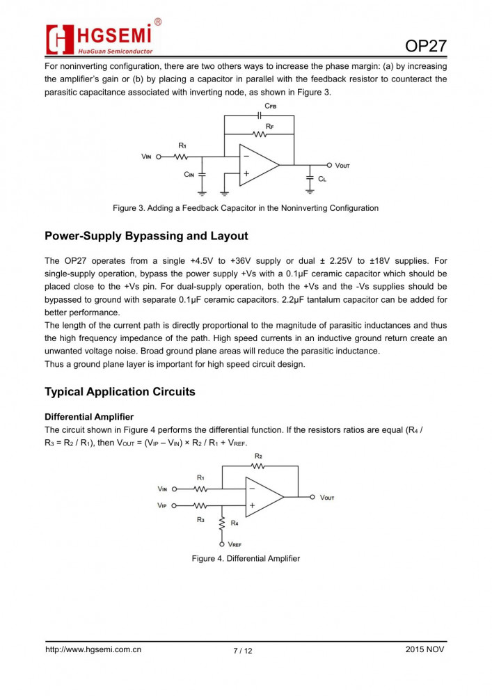 OP27CM/TR datasheet page 7