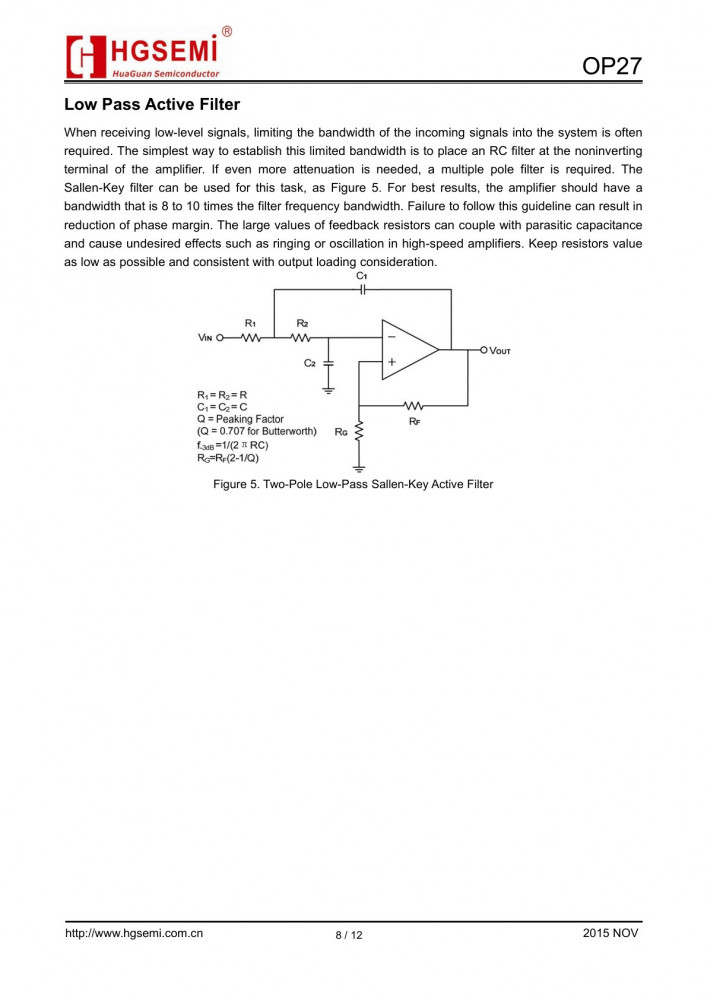 OP27CM/TR datasheet page 8