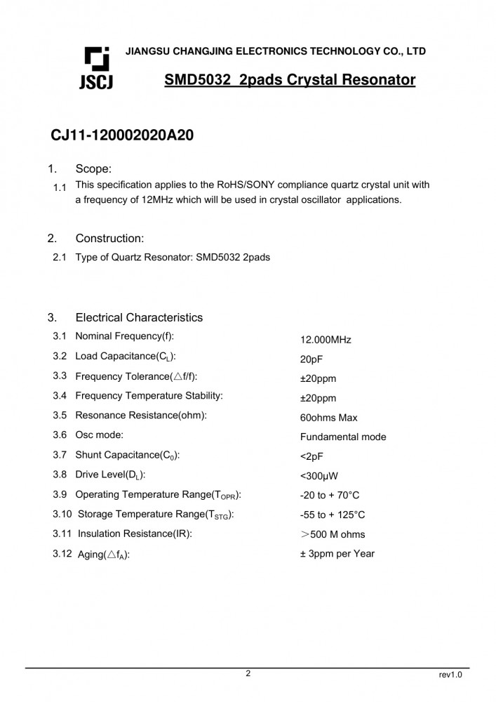 JSCJ crystal specification page 2