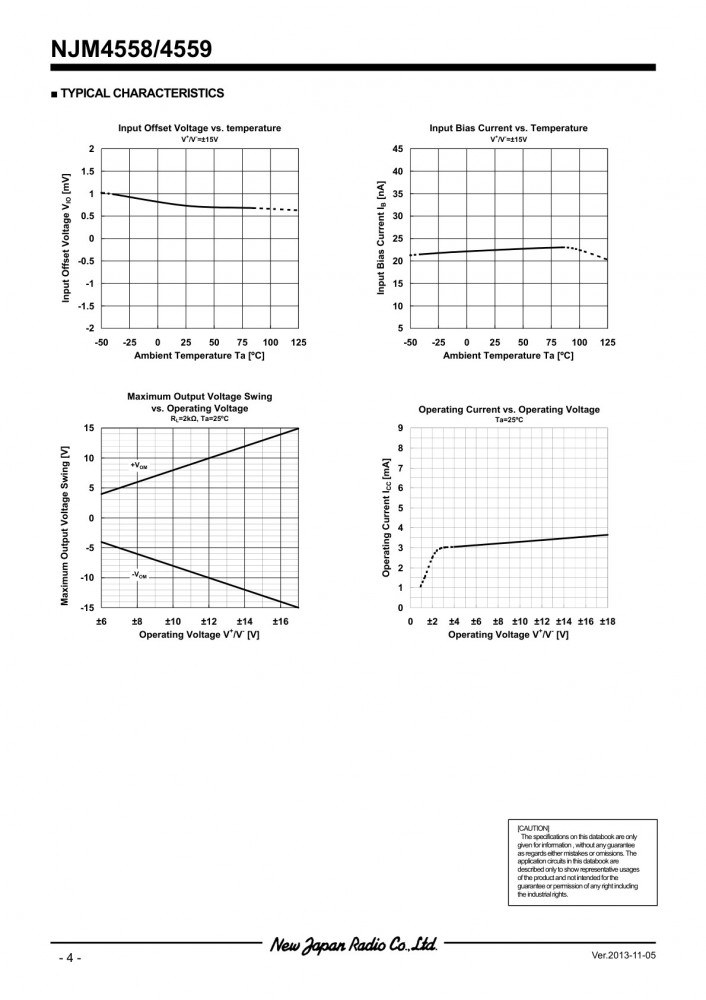 NJM4558 datasheet page 4