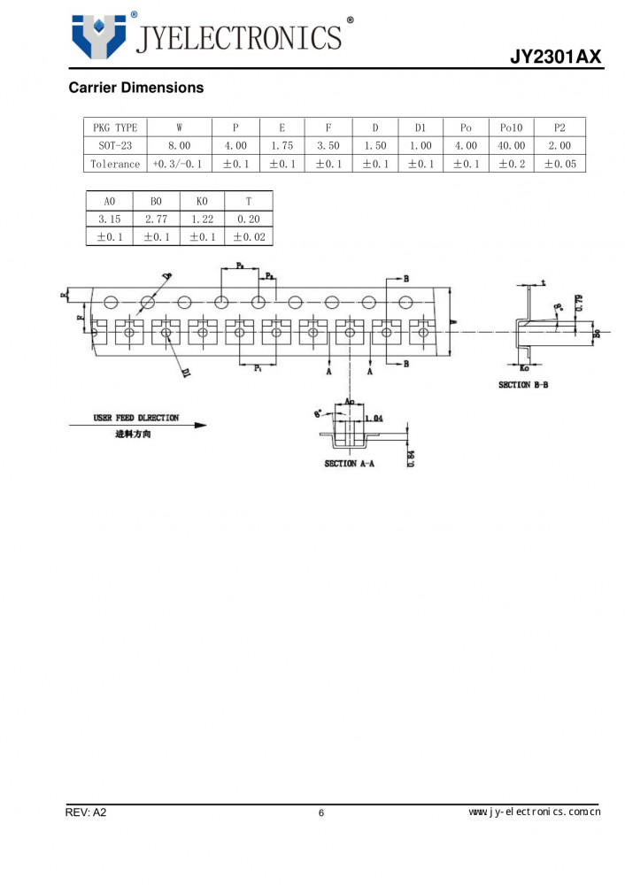 JY2301AX datasheet page 6