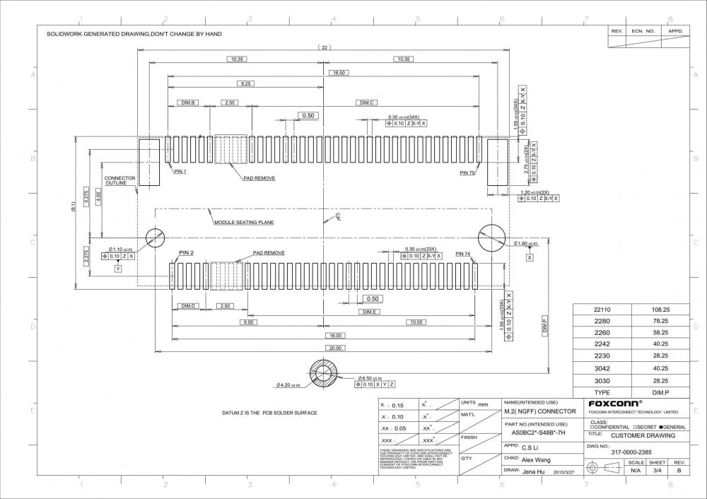 FOXCONN AS0BC21-S48BE-7H drawing page 3