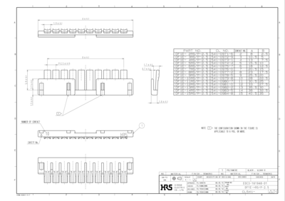 HRS DF1-7A1.05 Rectangular Connector Accessories Chip