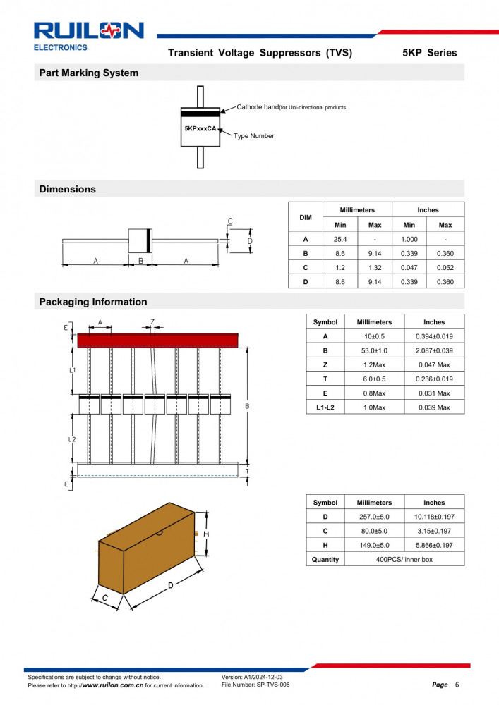 5KP33A datasheet page 6