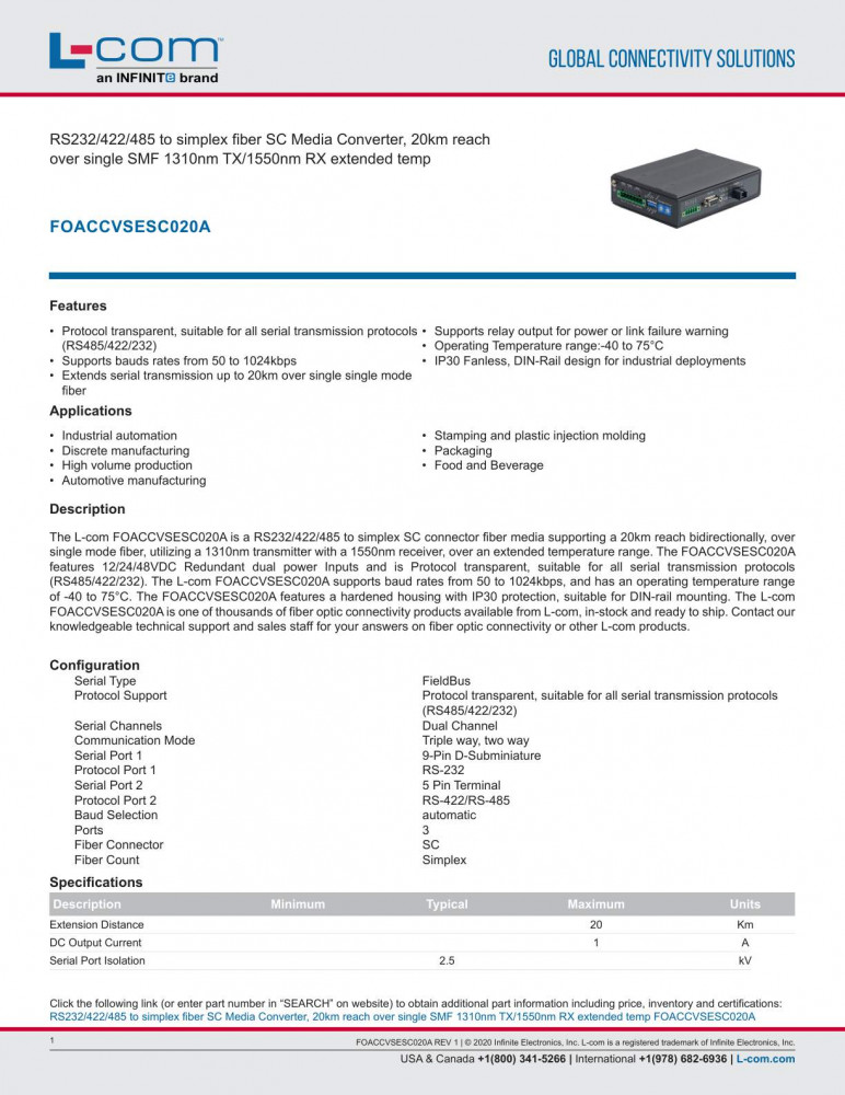 FOACCVSESC020A technical document page 1
