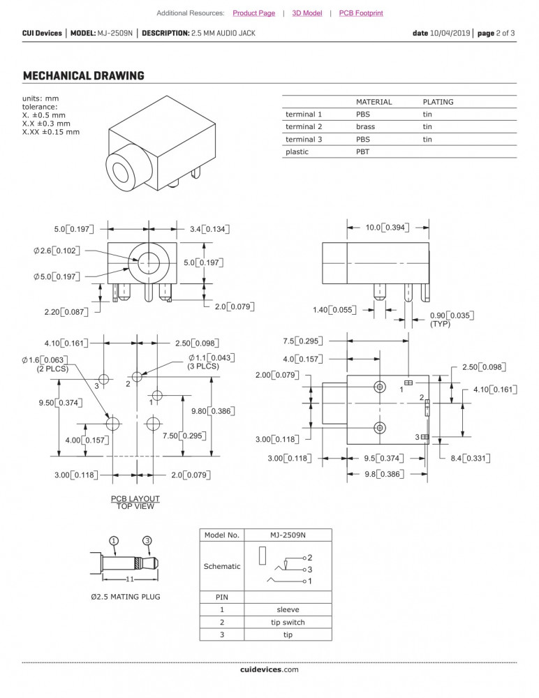 MJ-2509N datasheet page 2