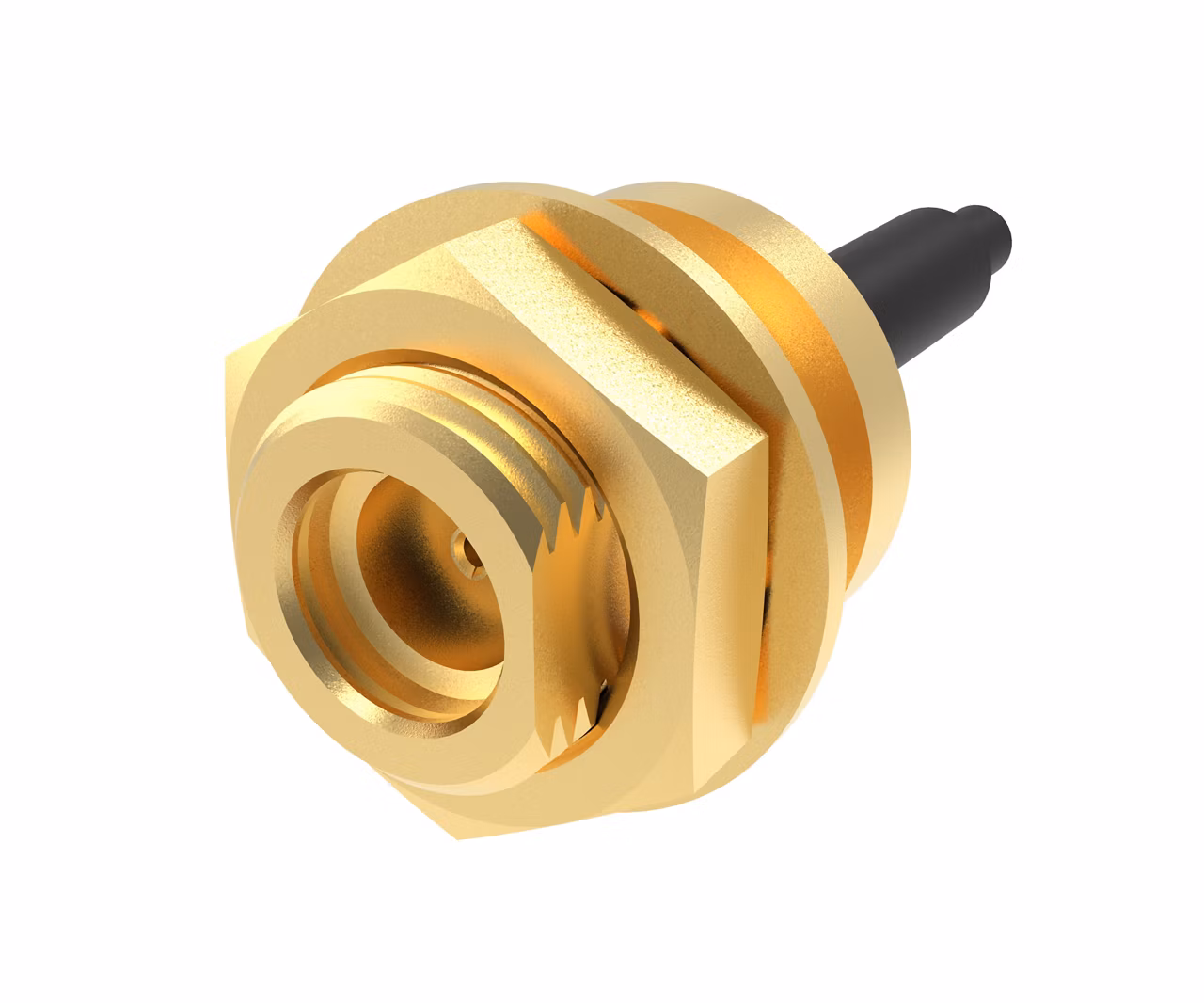 SMP Plug-to-SMP Jack Adapter Assembly, 9.75mm Length, One Piece Per Bag, 50 Ohms