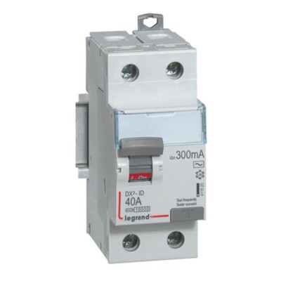 RCCB DX³ 2 pole 40A type AC 300mA screw terminals for sale