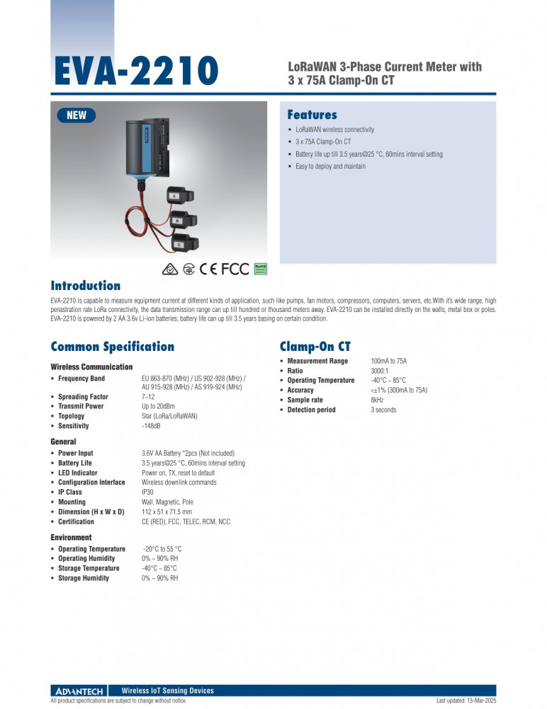 EVA-2210 technical document image, page 1