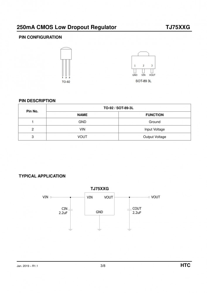 HTC TJ75XXG datasheet page 3