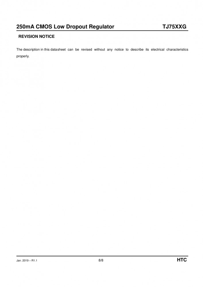 HTC TJ75XXG datasheet page 8