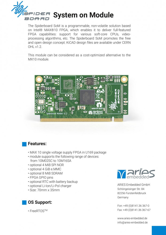 SPIDERSOM L technical document page 1