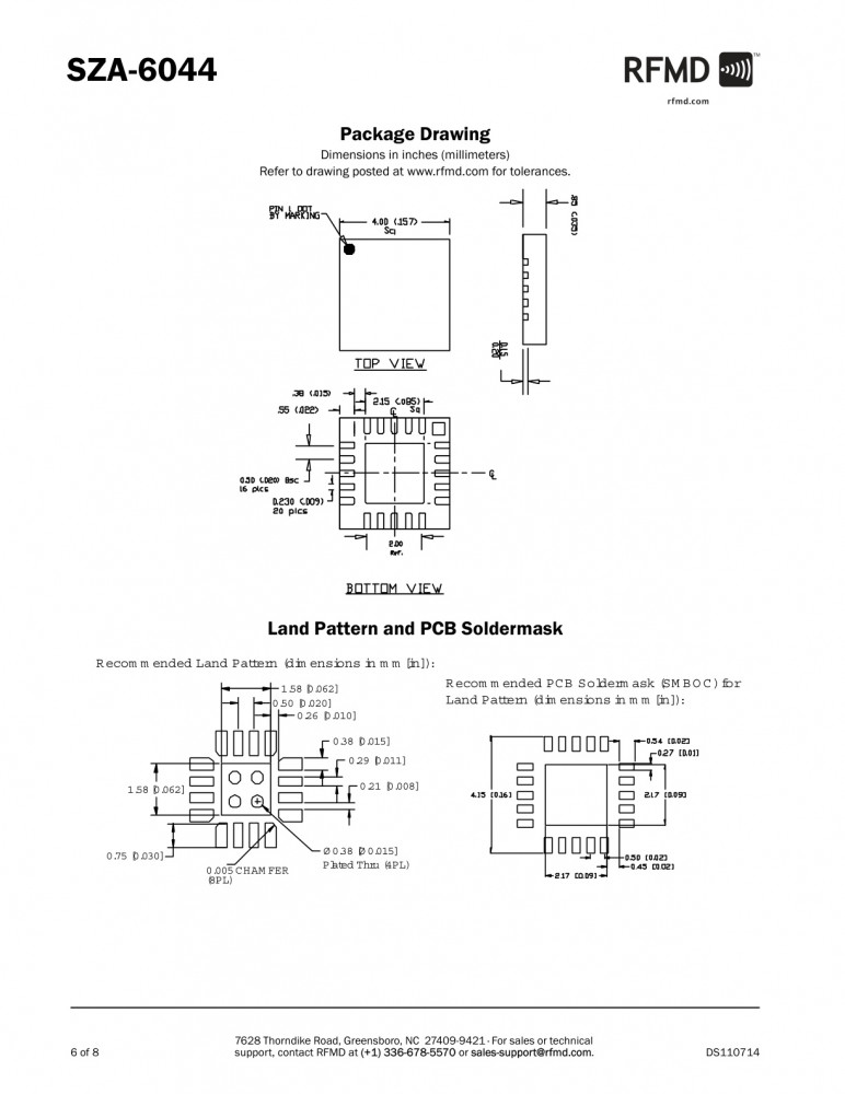 SZA-6044Z datasheet page 6