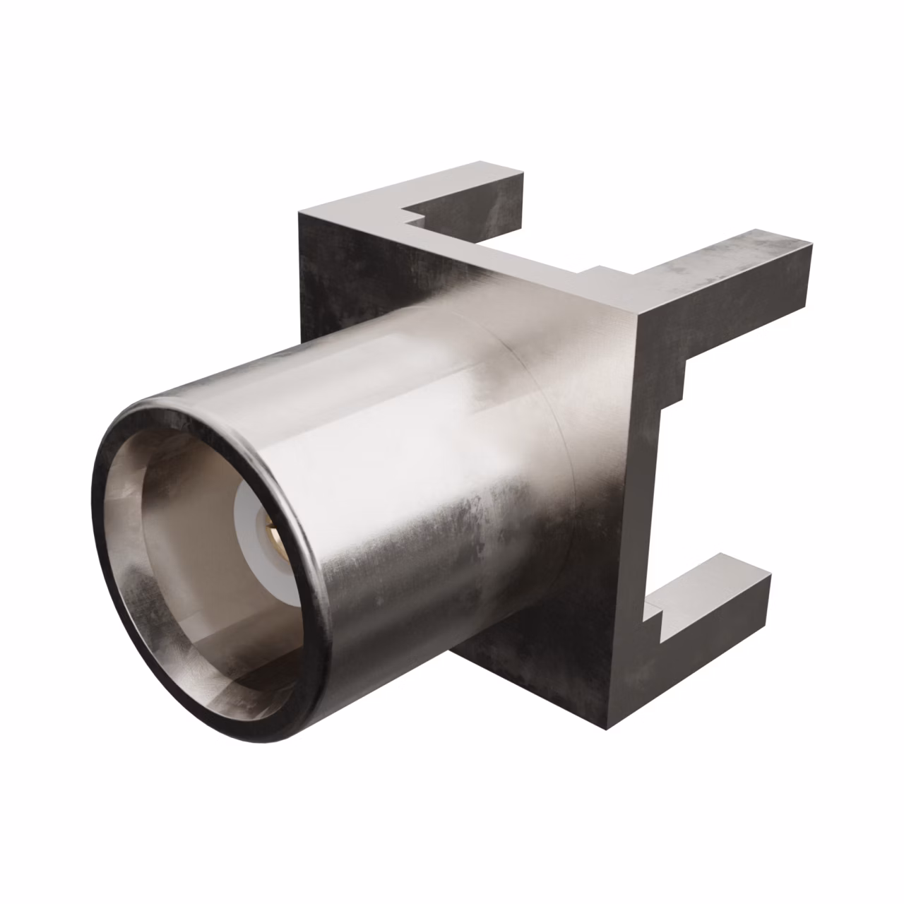 MCX Jack, Straight, PCB Receptacle, Through Hole, Brass Body, Nickel (Ni) Plated, 2.79mm Leg Length, 50 Ohms for sale