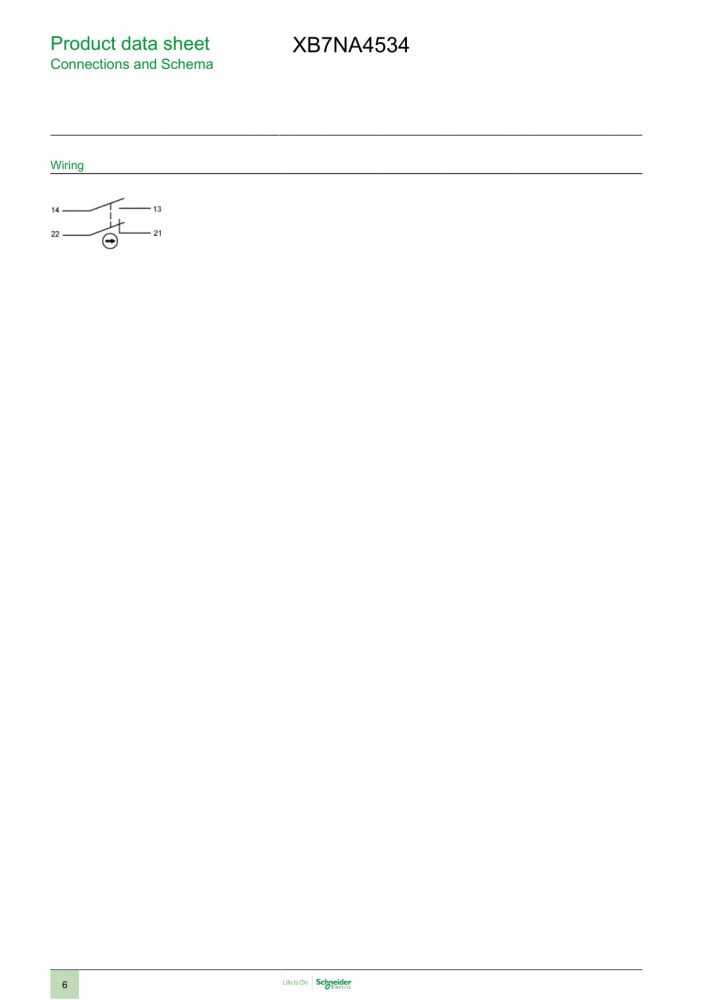 XB7NA4534 technical document page 6