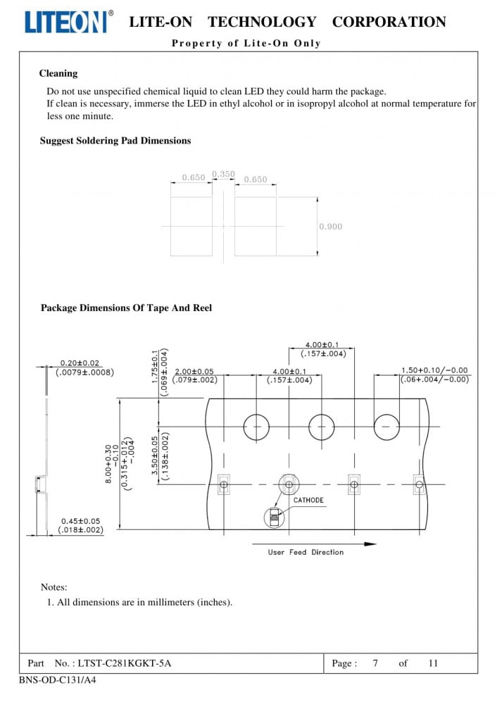 LTST-C281KGKT-5A datasheet page 8