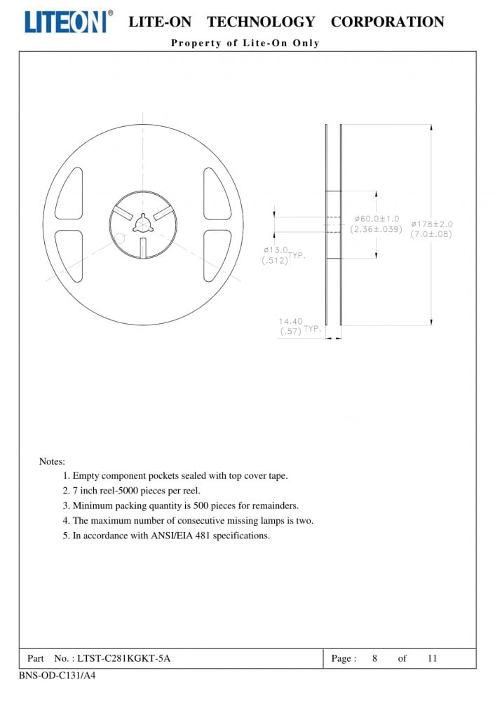 LTST-C281KGKT-5A datasheet page 9