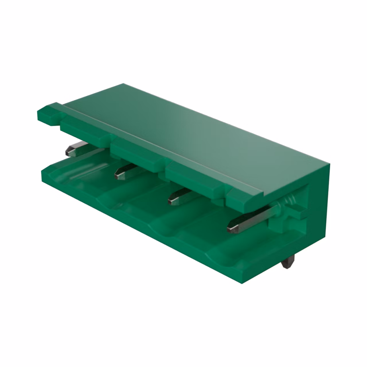 7.62mm Pitch Eurostyle Right-Angle PCB Header, Open Ends, 4 Circuits for sale