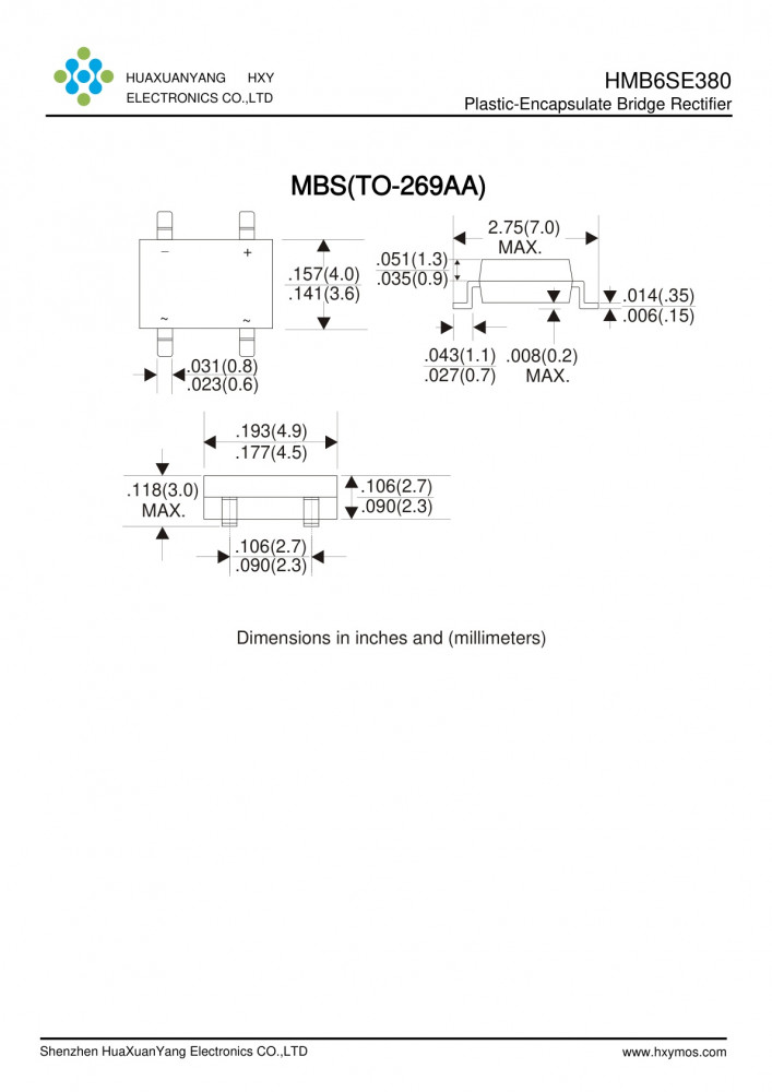 HMB6SE380 technical document page 3