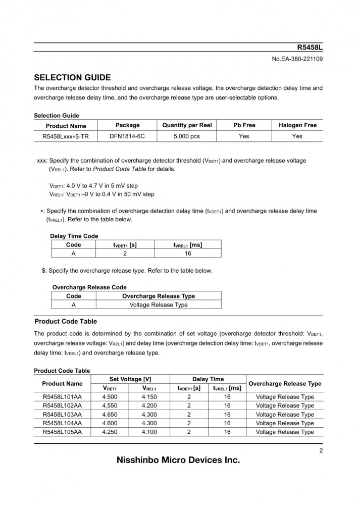 R5458L technical document page 2