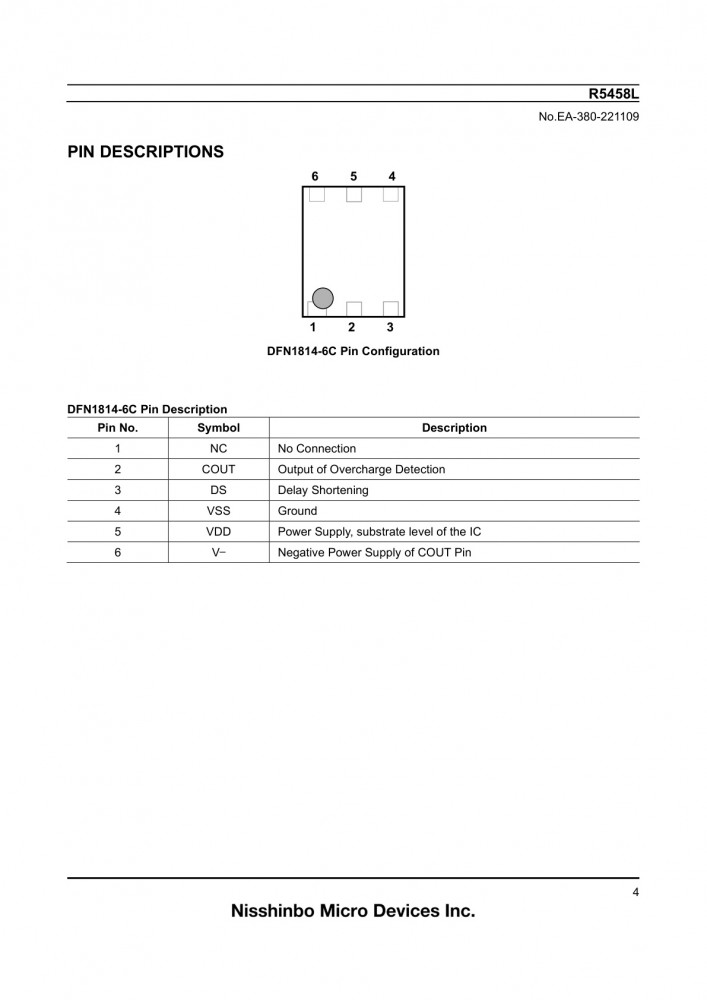 R5458L technical document page 4