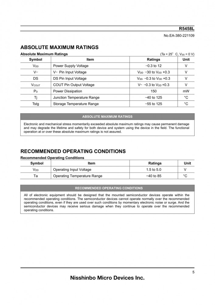 R5458L technical document page 5
