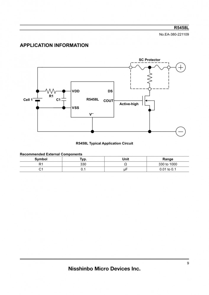 R5458L technical document page 9