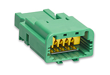2.54mm Pitch MOX Receptacle Housing, 6 Circuits, Dual Row, Gray