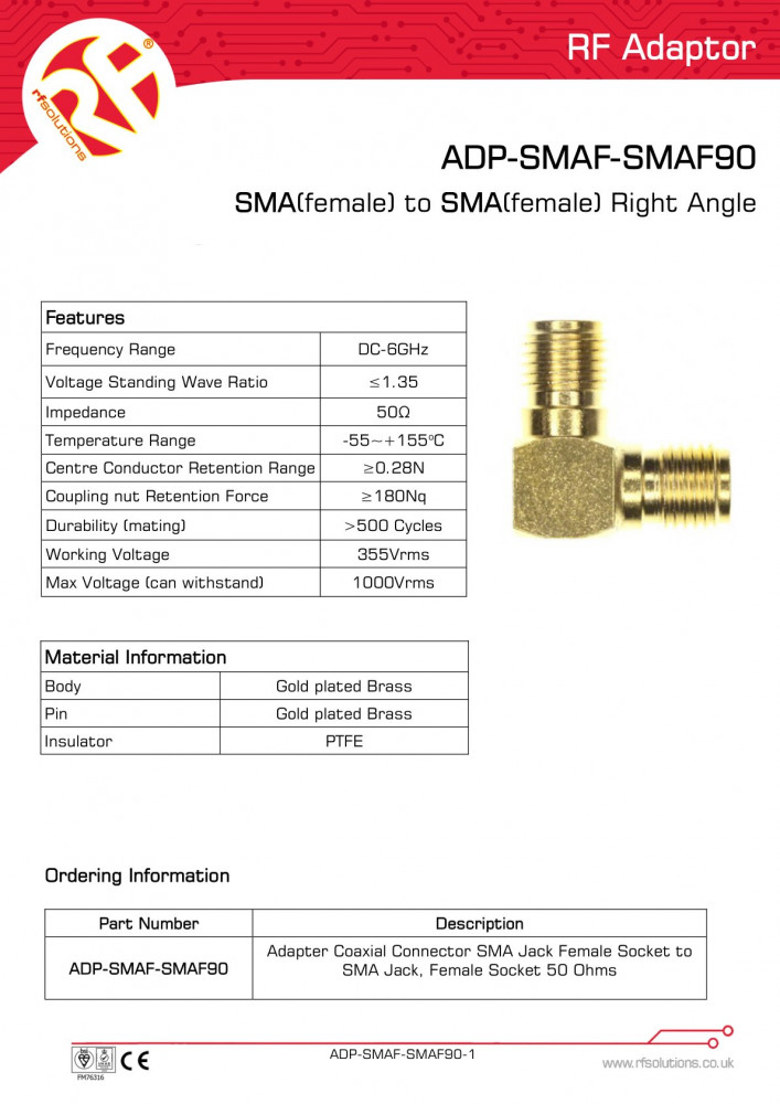 ADP-SMAF-SMAF90 product documentation page 1