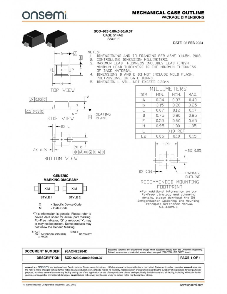 Product datasheet page 8
