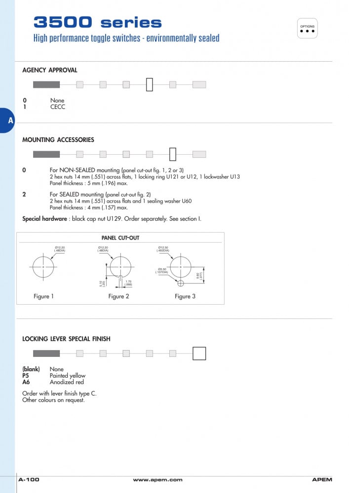 APEM 3533003N012 datasheet page 5
