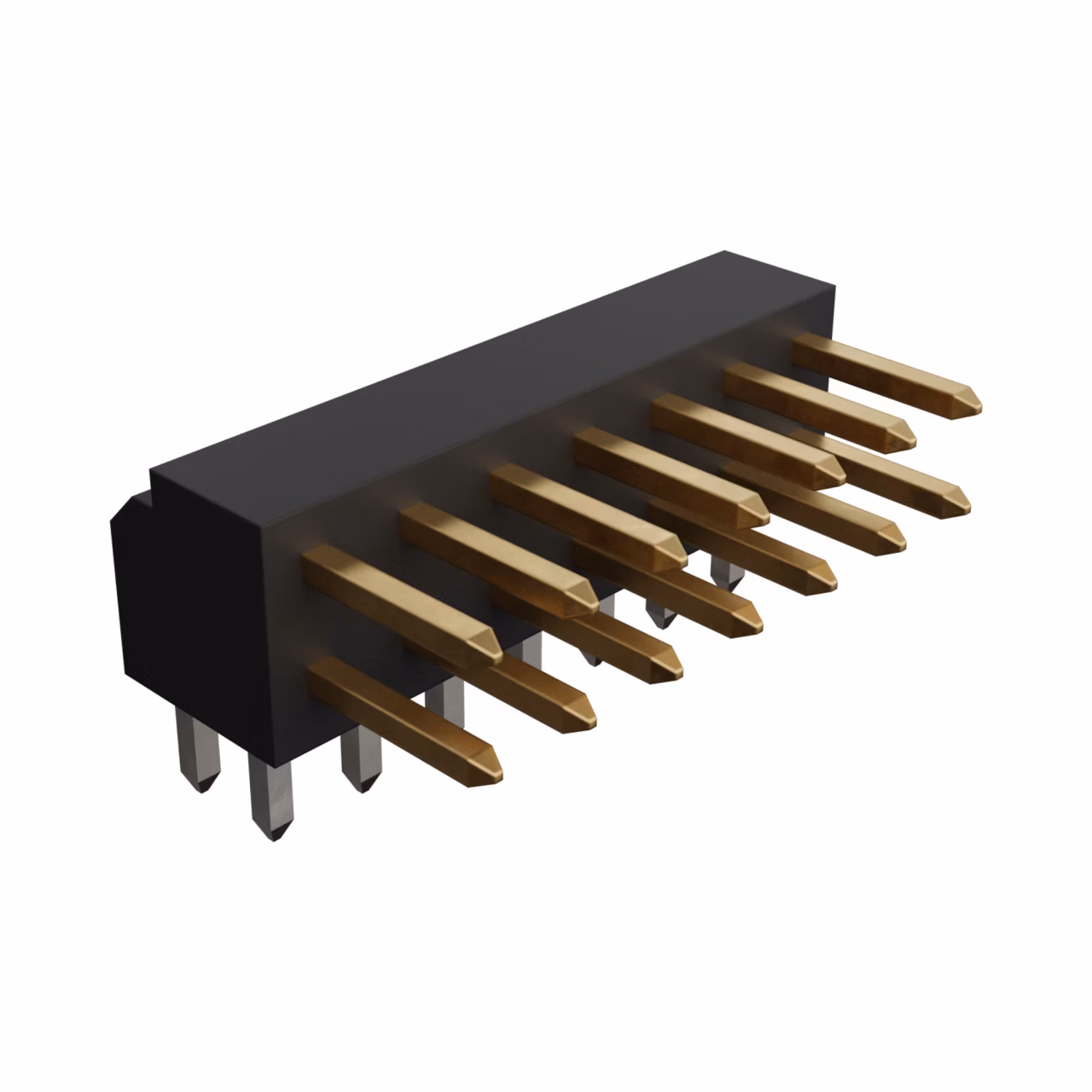 2.00mm Pitch Milli-Grid Header, Right-Angle, Through Hole, 14 Circuits, 0.38µm Gold (Au) Plating, Mating Pin Length 4.00mm, Tail Length 2.60mm, Tape and Reel, Lead Free for sale