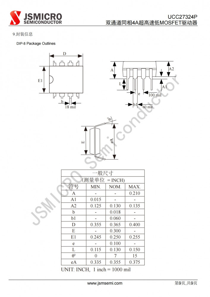 UCC27324P-JSM datasheet page 9