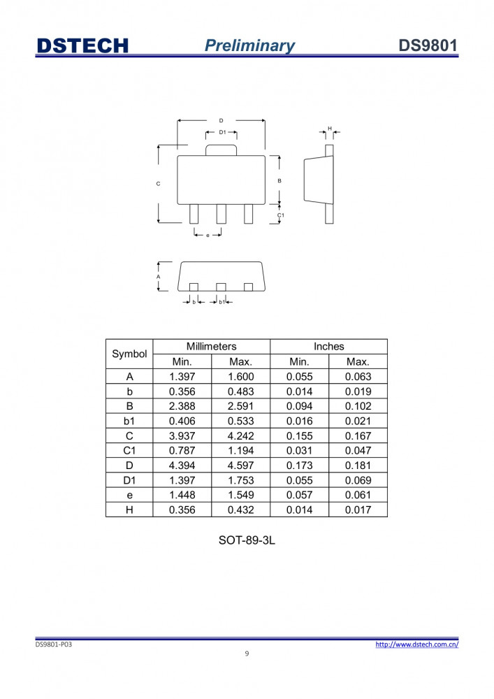 DS9801BS6 datasheet page 9