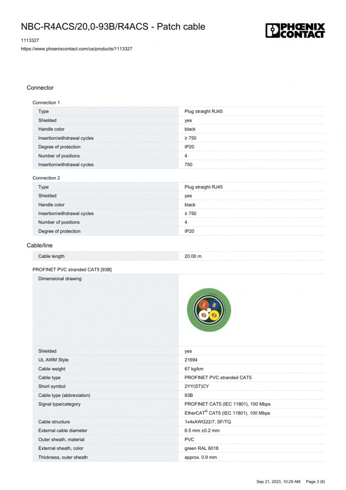 Phoenix Contact 1113327 documentation page 3