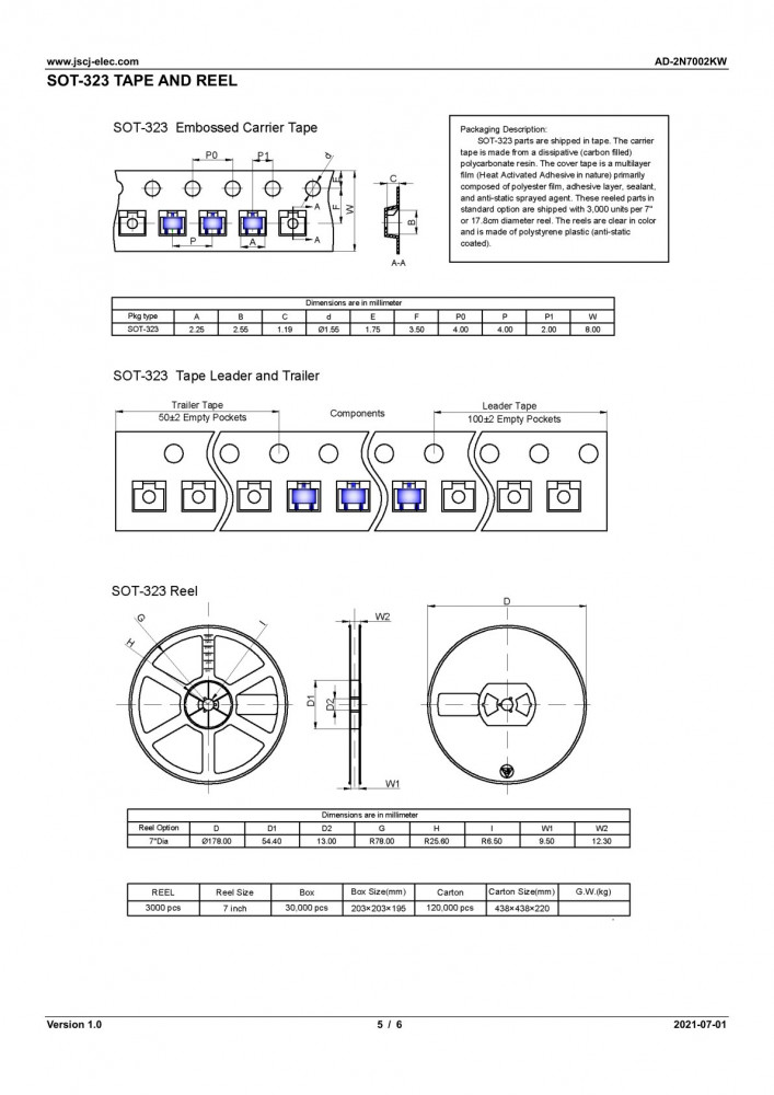 AD-2N7002KW datasheet page 5
