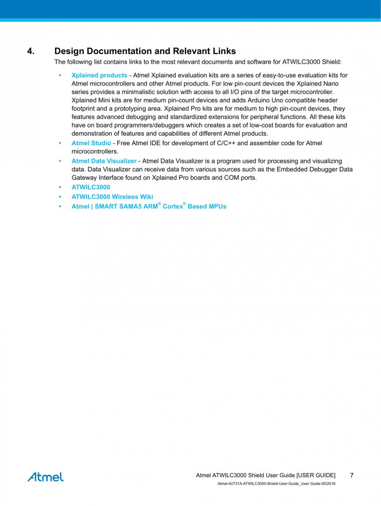 ATWILC3000-SHLD user guide page 7
