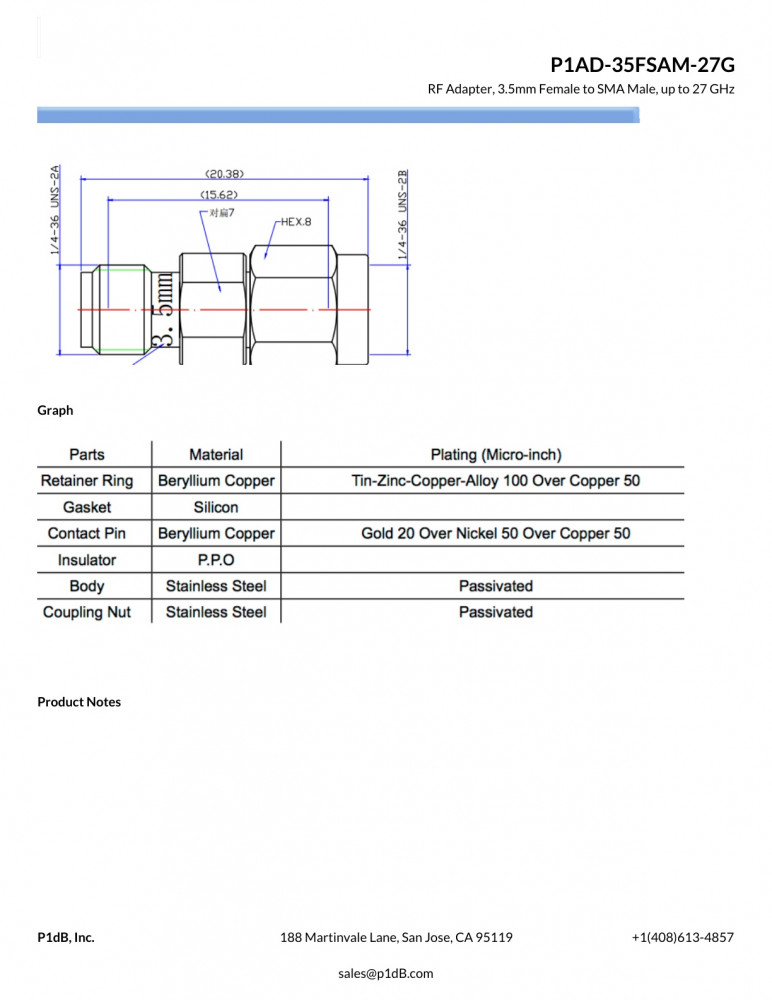 P1AD-35FSAM-27G product documentation image, page 2