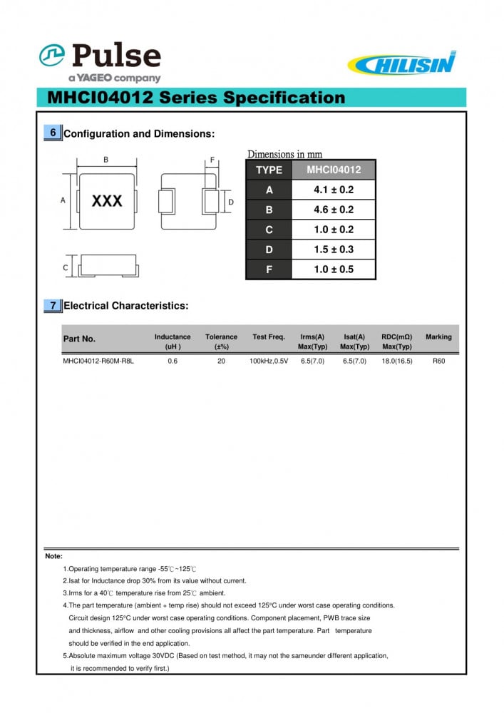MHCI04012-R60M-R8L specification page 4