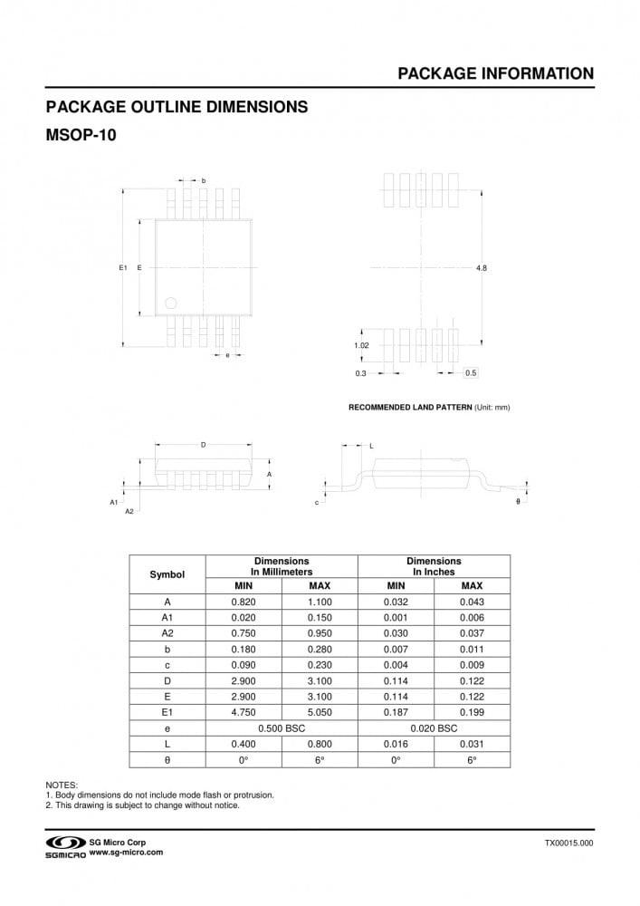 SGM4996 datasheet page 10