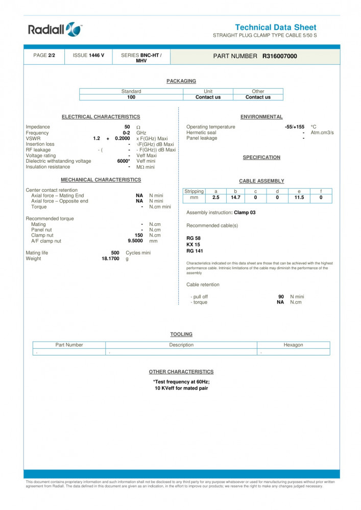 Radiall R316007000 datasheet page 2